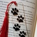 Paw Print Bookmark - Etsy