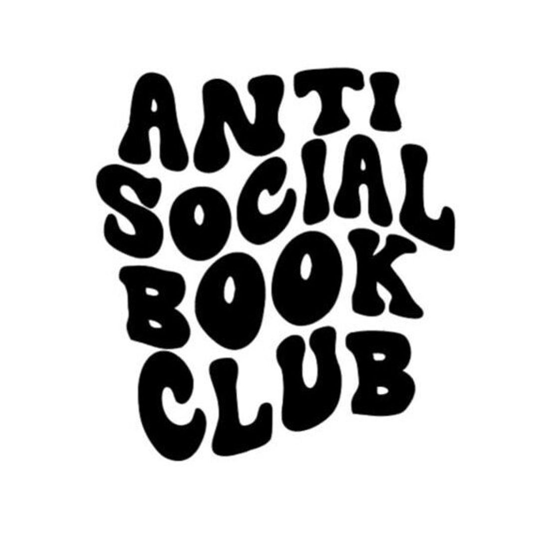 Anti Social Book Club Decal - Etsy