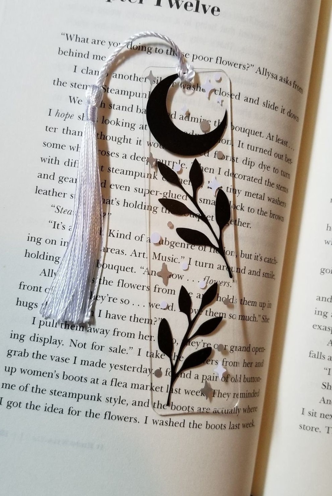 Celestial Acrylic Bookmark - Etsy
