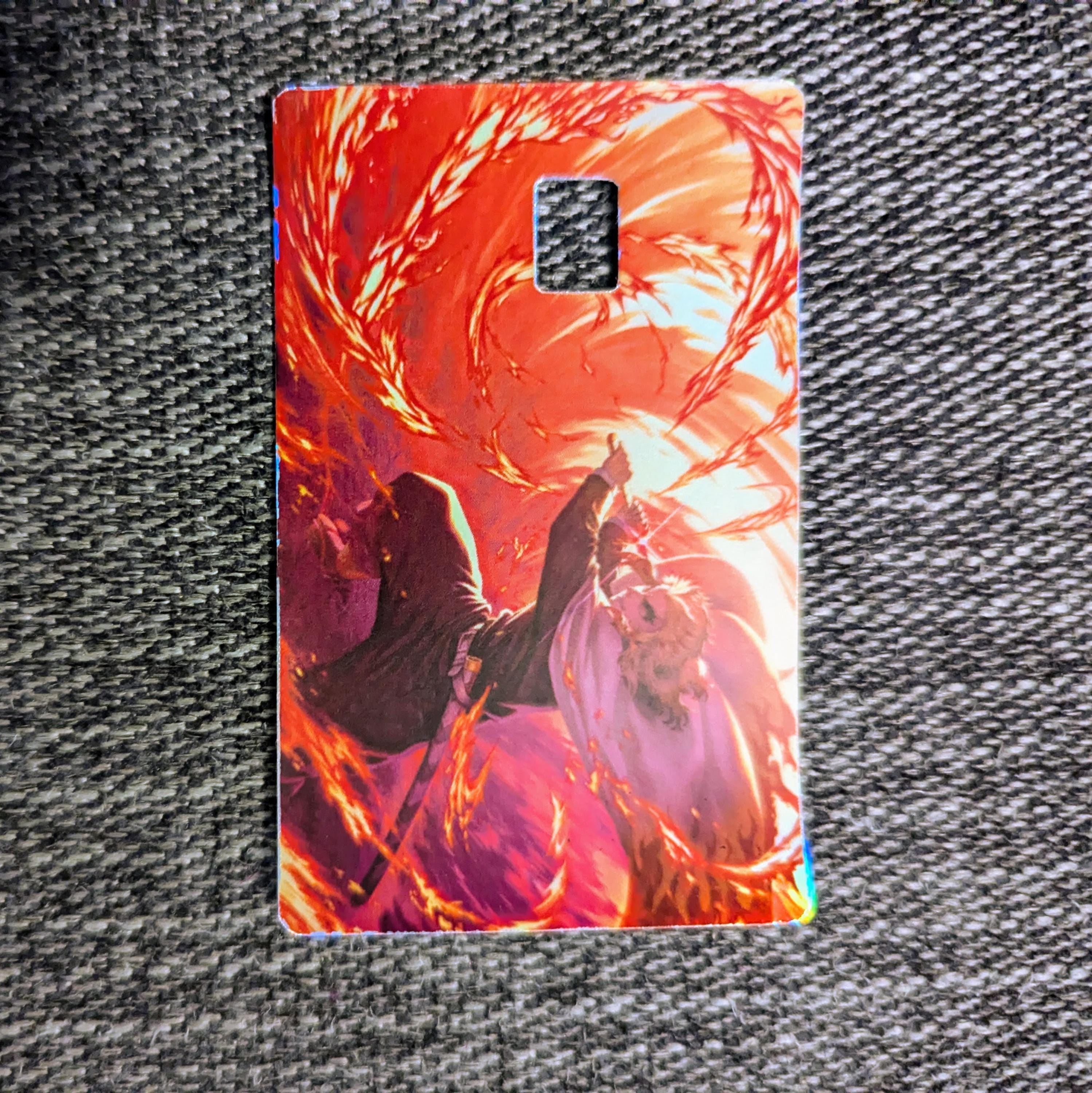 Demon Slayer Holographic Credit Card Skins - Etsy