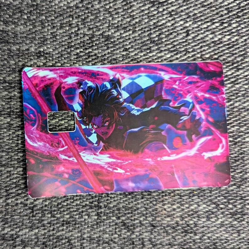 Demon Slayer Holographic Credit Card Skins - Etsy