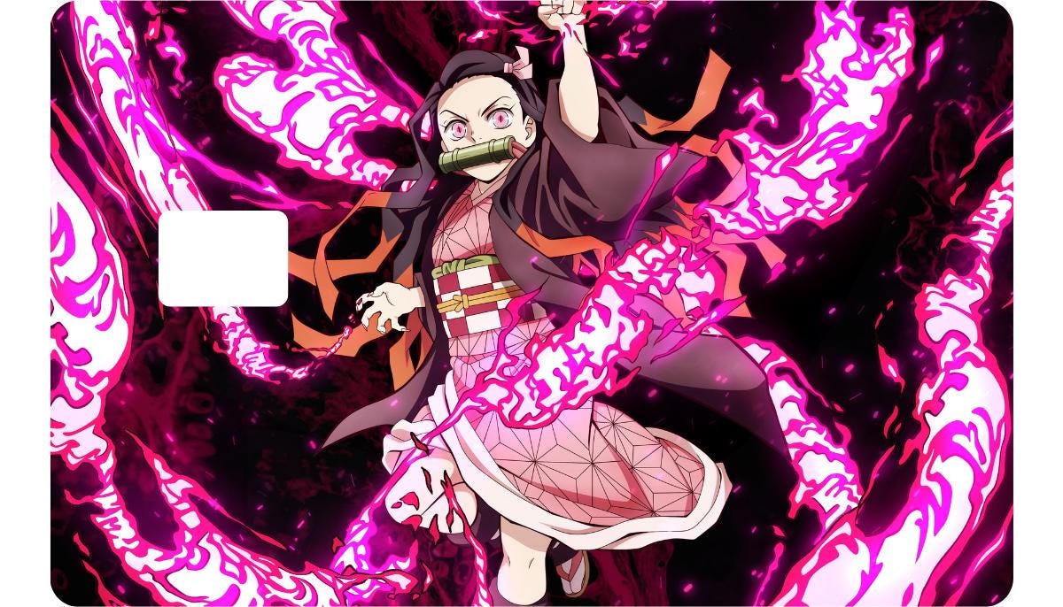 Demon Slayer Holographic Credit Card Skins - Etsy