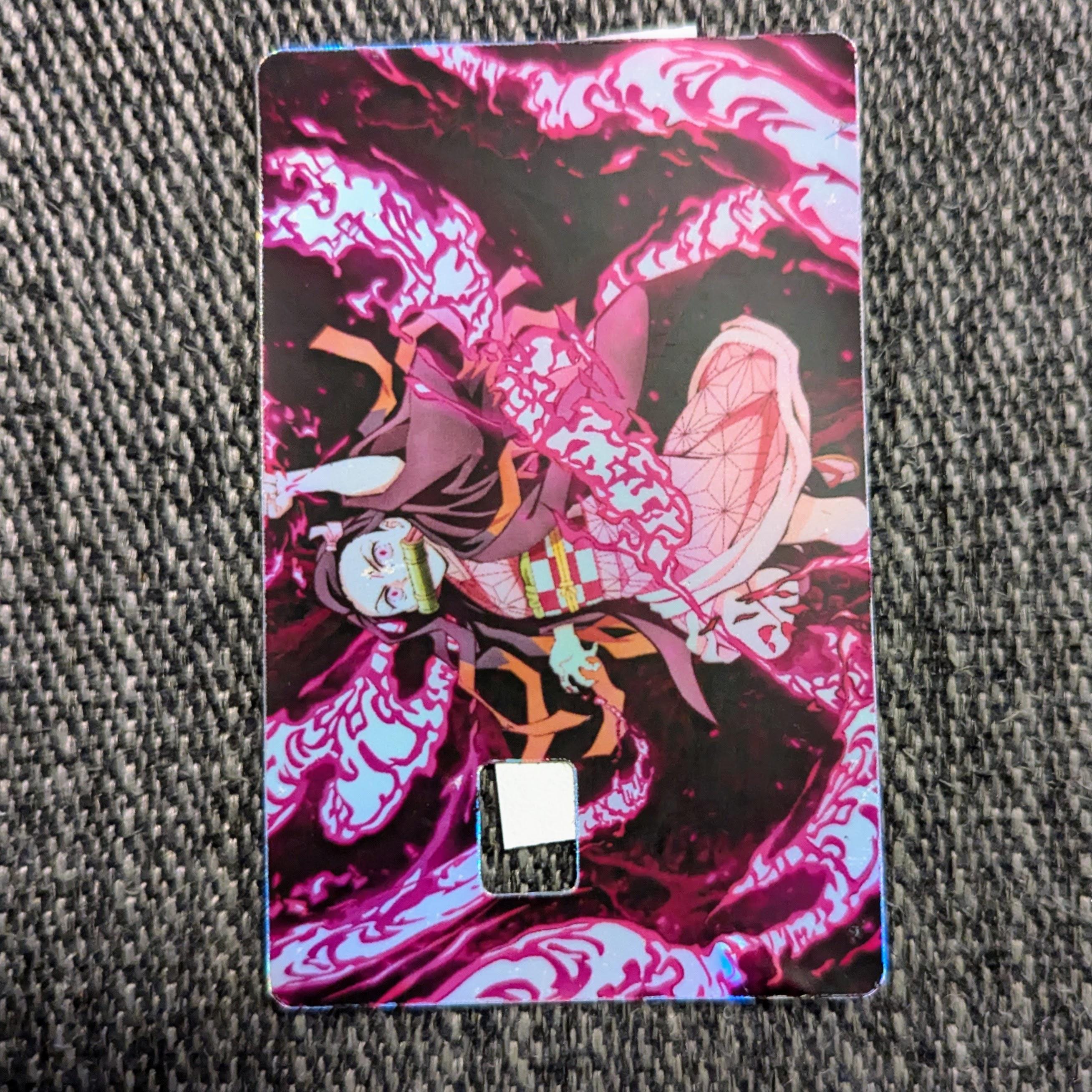Demon Slayer Holographic Credit Card Skins - Etsy