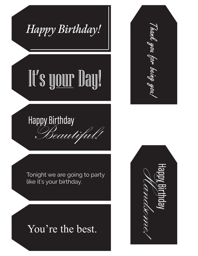 Printable Gift Tags - Etsy