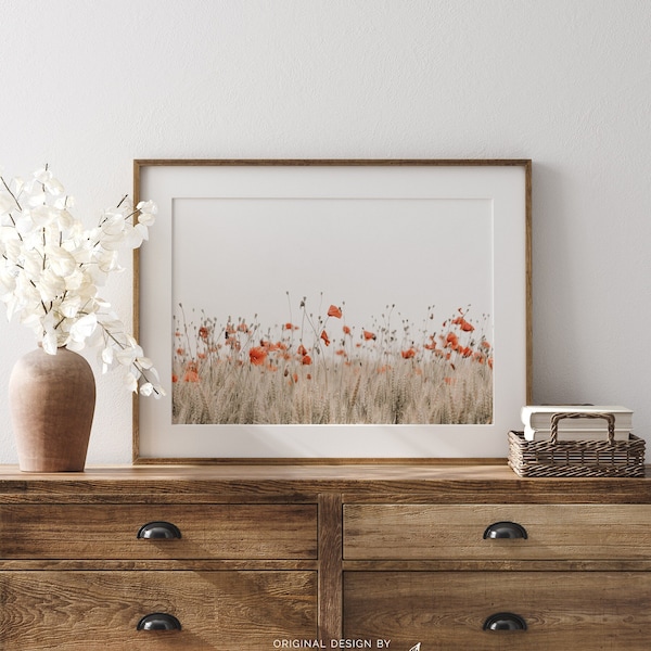 Poppy Print - Etsy