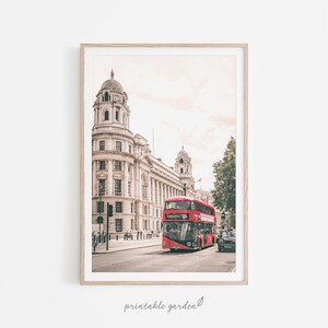 London Prints Wall Art London City Red Print Set London - Etsy