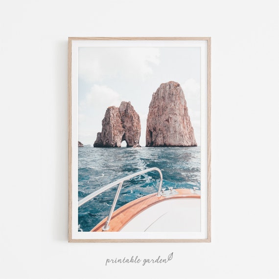 Modern Print Travel Print Wall Art Instant Download Capri Print Matisse ...