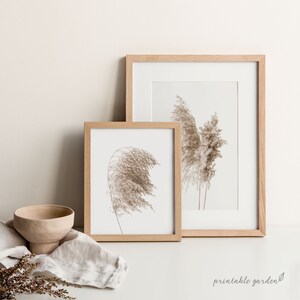 Neutral Tones Wall Art, Minimalist Set of 2 Prints, Beige Wall Art ...
