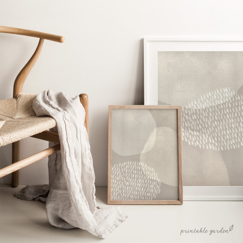 Set of 3 Prints Beige Watercolor Prints Set Neutral Tones - Etsy