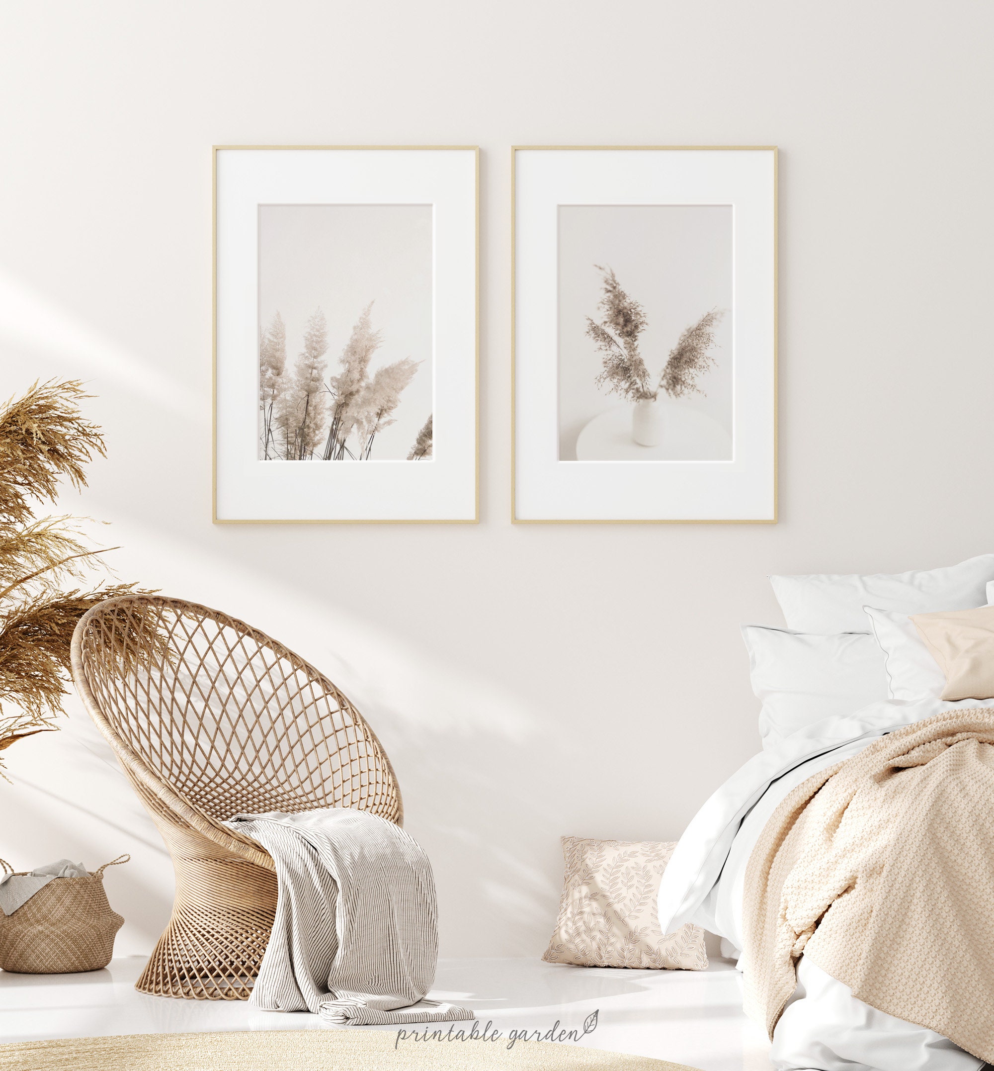 Beige Set of 2 Prints Beige Wall Art Neutral Digital Prints - Etsy