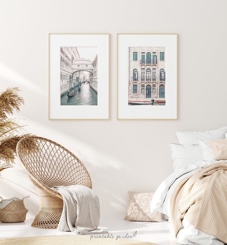 Venice Set of 2 Prints Venice Print Set Italy Print Set | Etsy