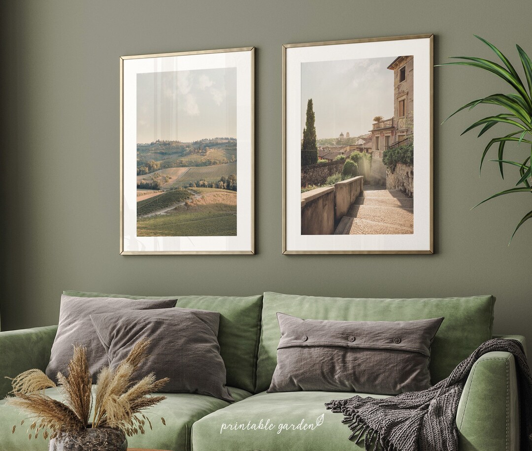 Italy Art Set of 2 Prints, Italy Wall Art, Italy Tuscany Print Set ...