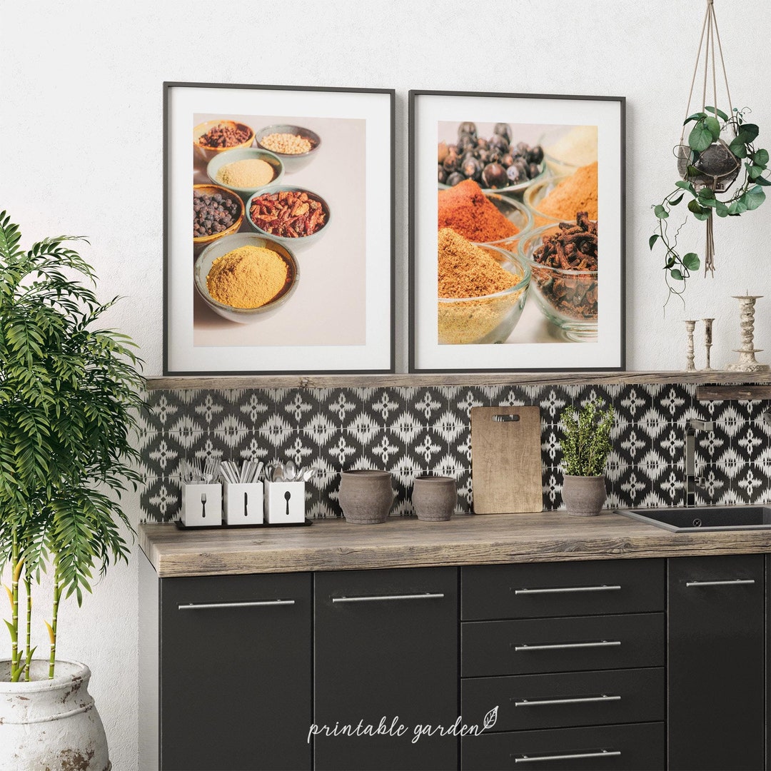 Restaurant Set of 2 Prints, Bistro Wall Art, Farmhouse & Cottage Decor ...
