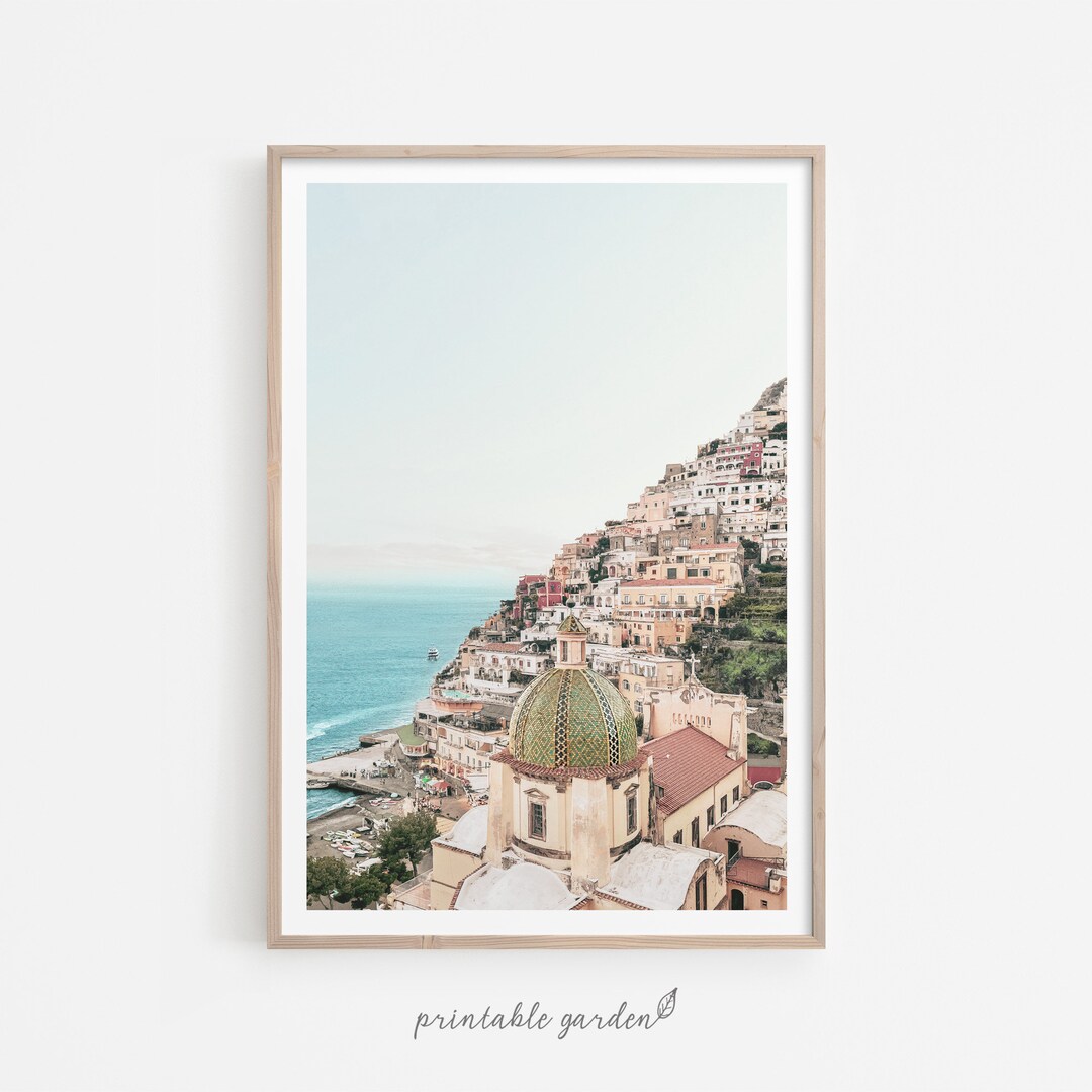 Positano Print, Positano Wall Art, Amalfi Coast Wall Art, Italy Art ...