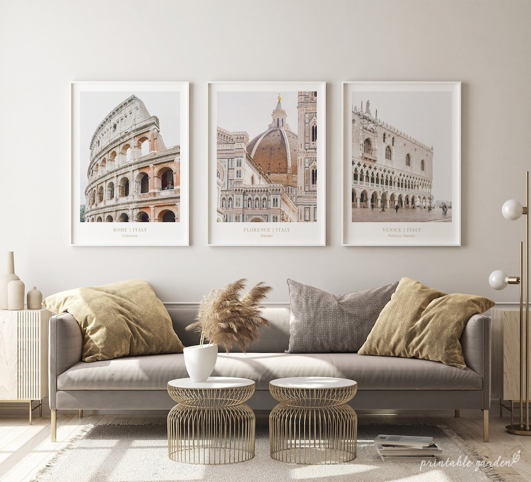 Italy Prints Set, Rome Print, Venice Poster, Florence Print, Italy ...