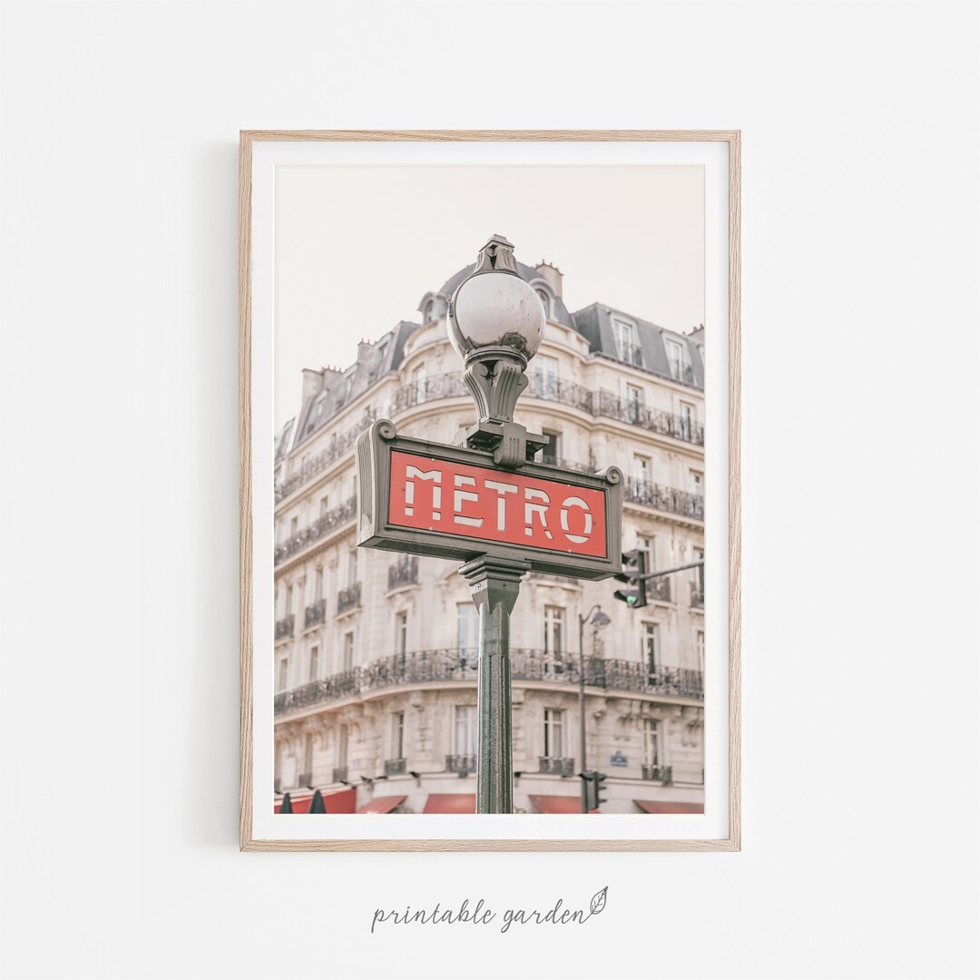 Paris Print Paris Metro Paris France Photo Wall Art Paris - Etsy