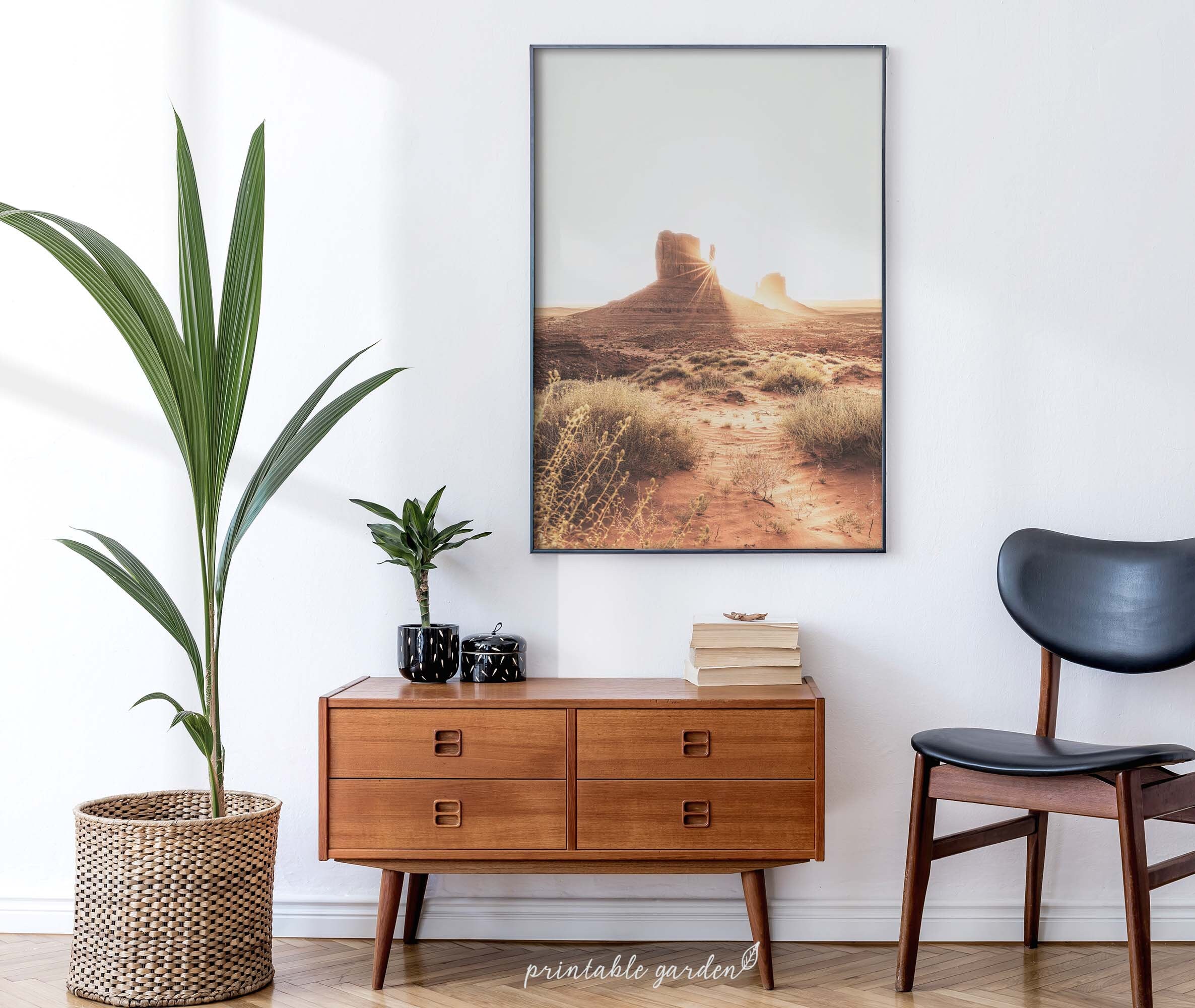Desert Print Pastel Desert Printable Wall Art Arizona Desert - Etsy