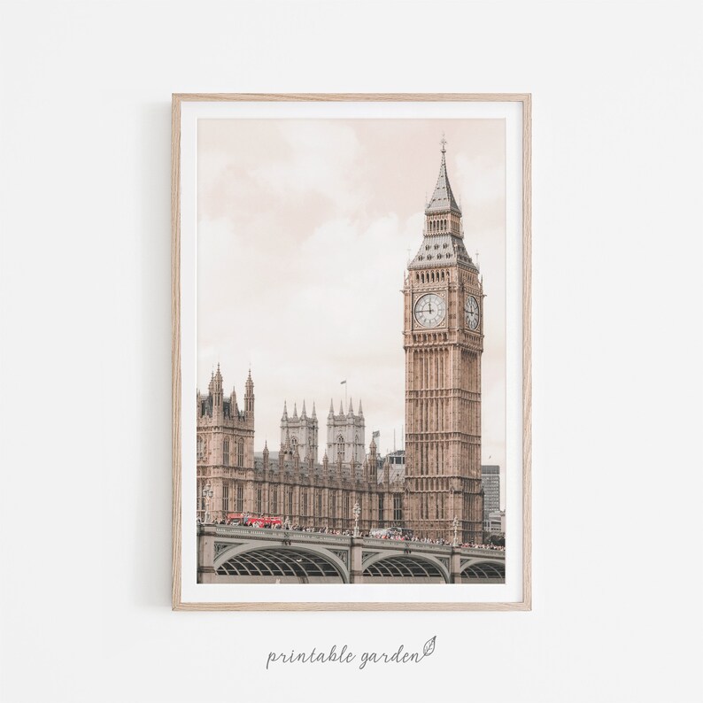 London Prints Wall Art London City Red Print Set London - Etsy