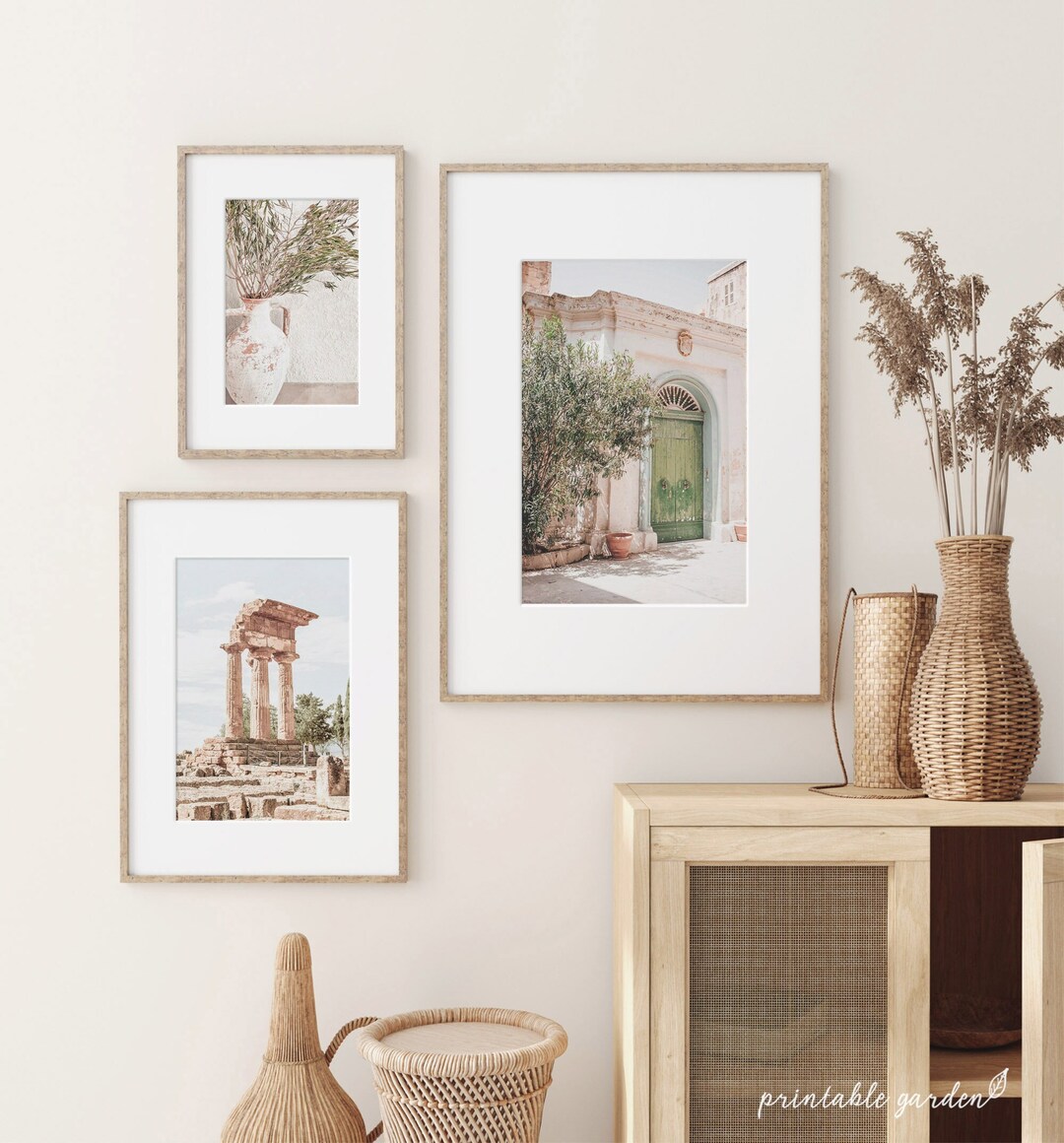 Greece Wall Art, Greece Set of 3 Prints, Mediterranean Wall Decor ...