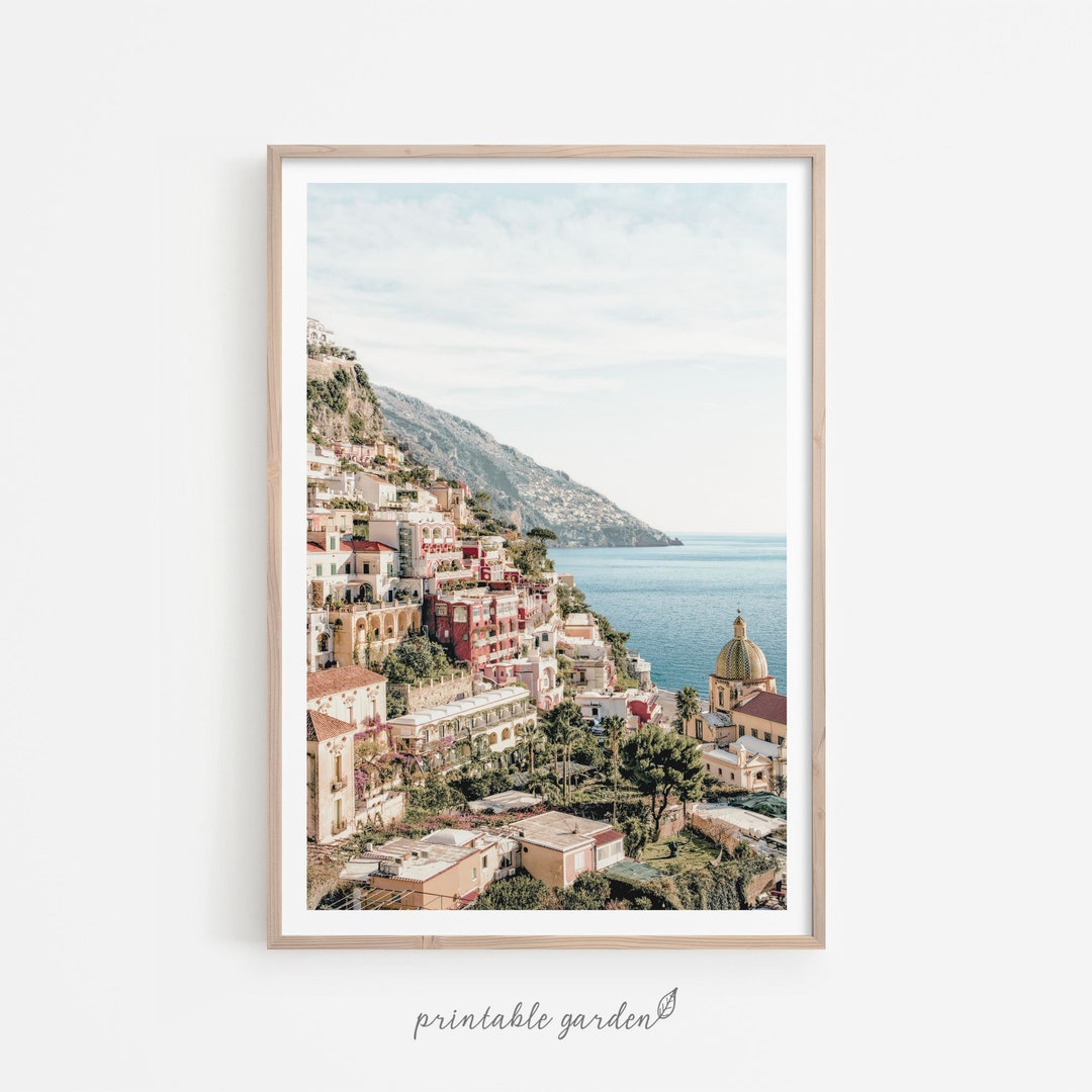 Positano Print Positano Wall Art Italy Wall Art Amalfi - Etsy