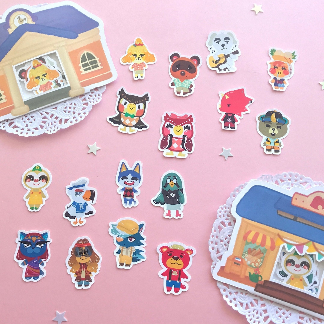 Animal Crossing New Horizons Stickers | 8 Matte Stickers in Each Pack ...