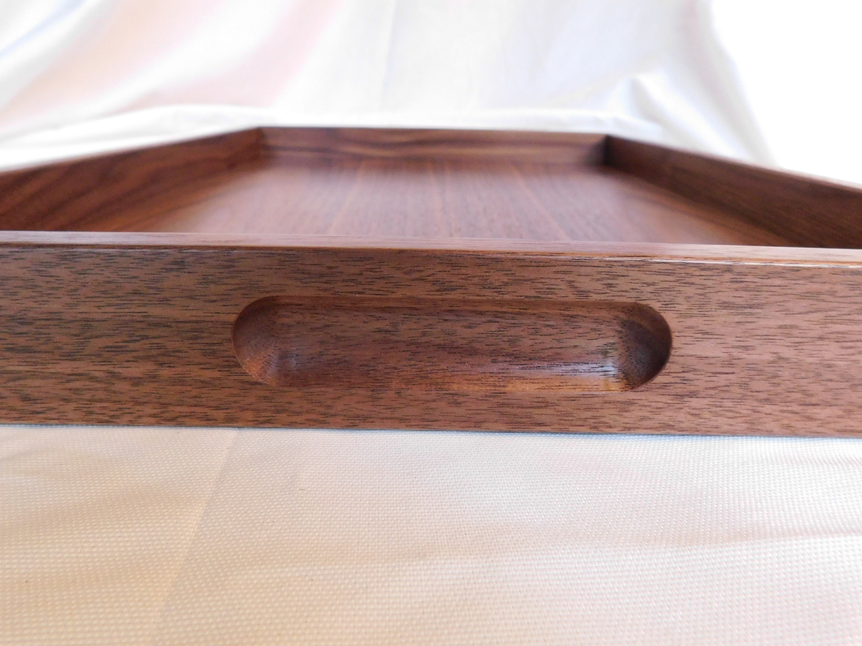Walnut Dovetail Serving Tray With Finger Pull - Etsy