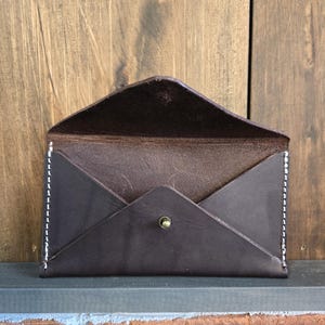 The Envelope Wallet Hand Made Leather - Etsy