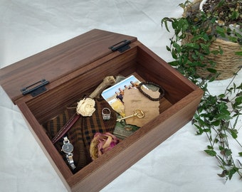 Walnut Trash Can/natural Trash Can/hand Made Trash Can - Etsy