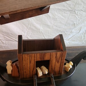 Wooden Noah's Ark Toy Set - Etsy
