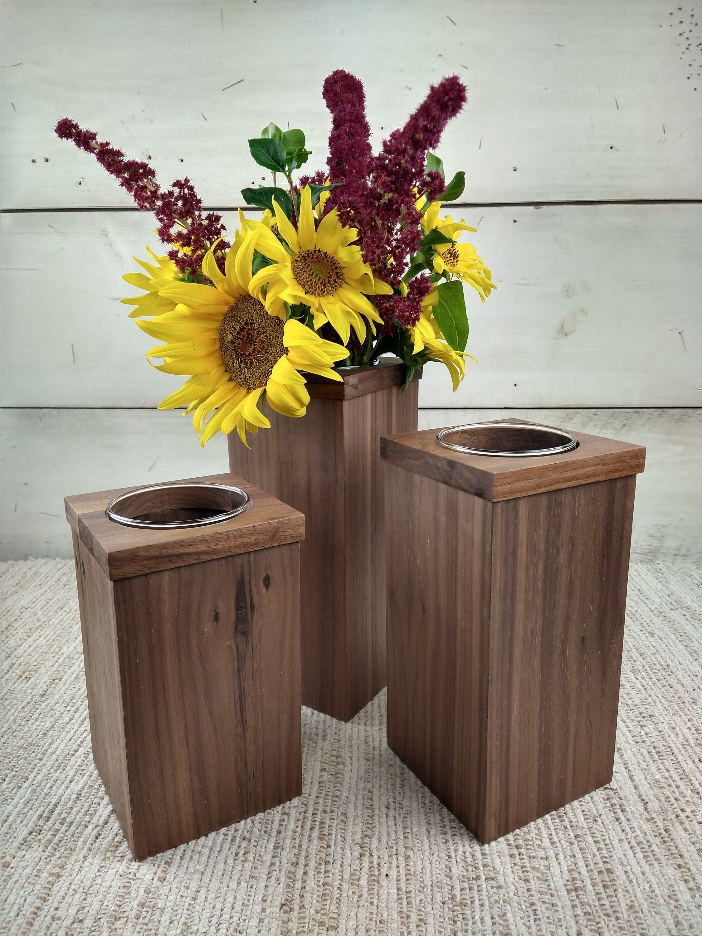 Natural Walnut Vases - Etsy