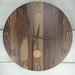 Modern Rustic Walnut Clock - Etsy