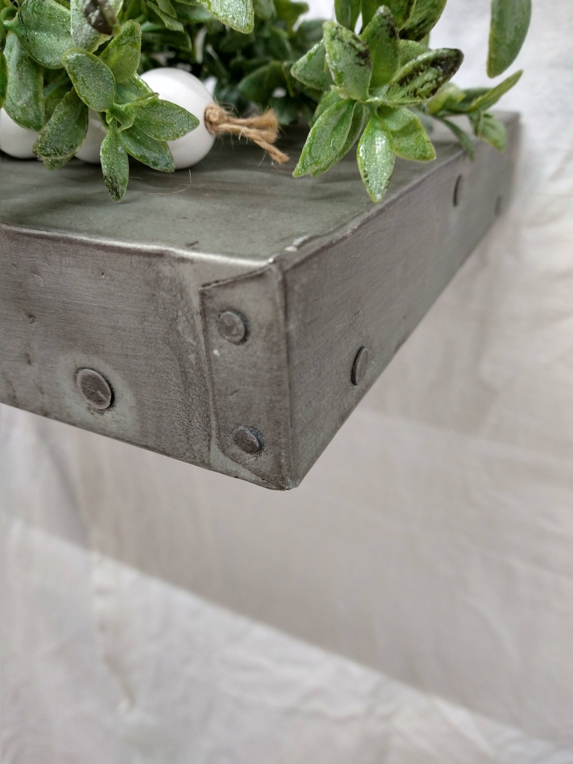 Galvanized Distressed Floating Shelves - Etsy