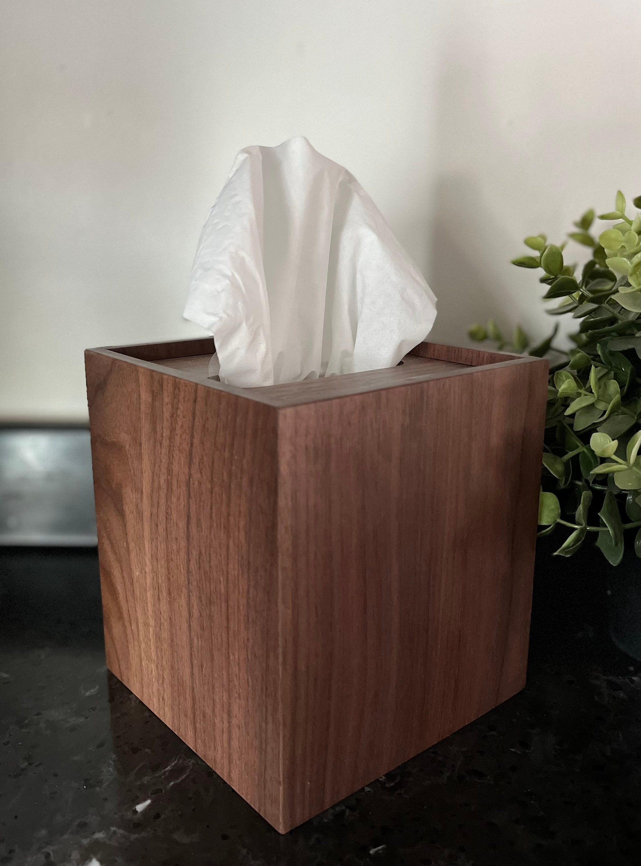 Walnut Tissue Box/natural Tissue Box/modern Tissue Box - Etsy
