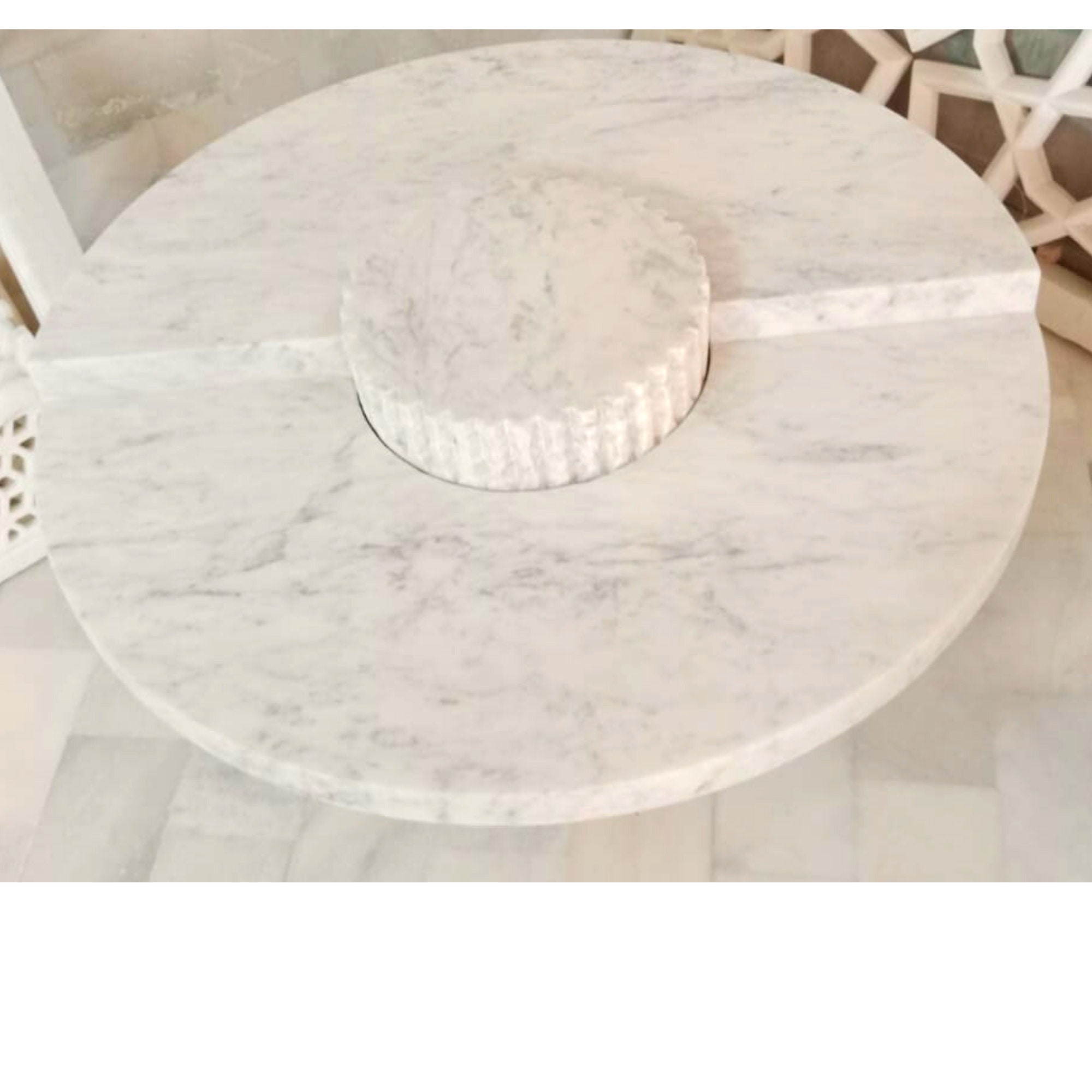 Marble Coffee Table Round, Marble Side Table Cube, Marble Entryway ...