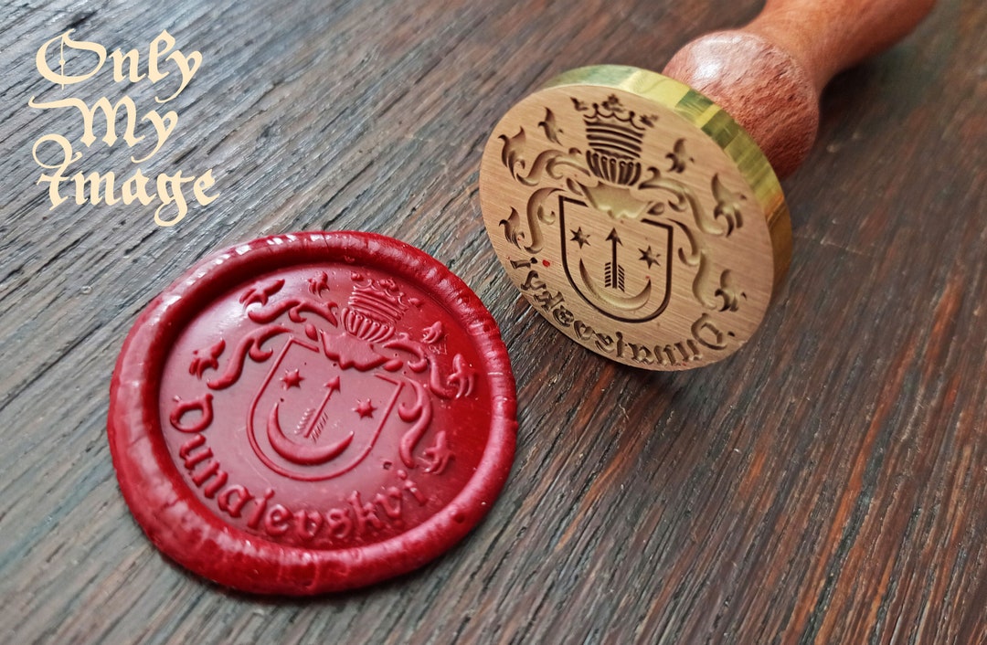 Personalized Seal With Family Coat of Arms. Custom Heraldic Wax Seals ...