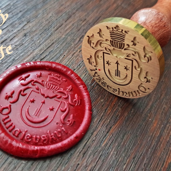 Family Coat of Arms Wax Seal - Etsy