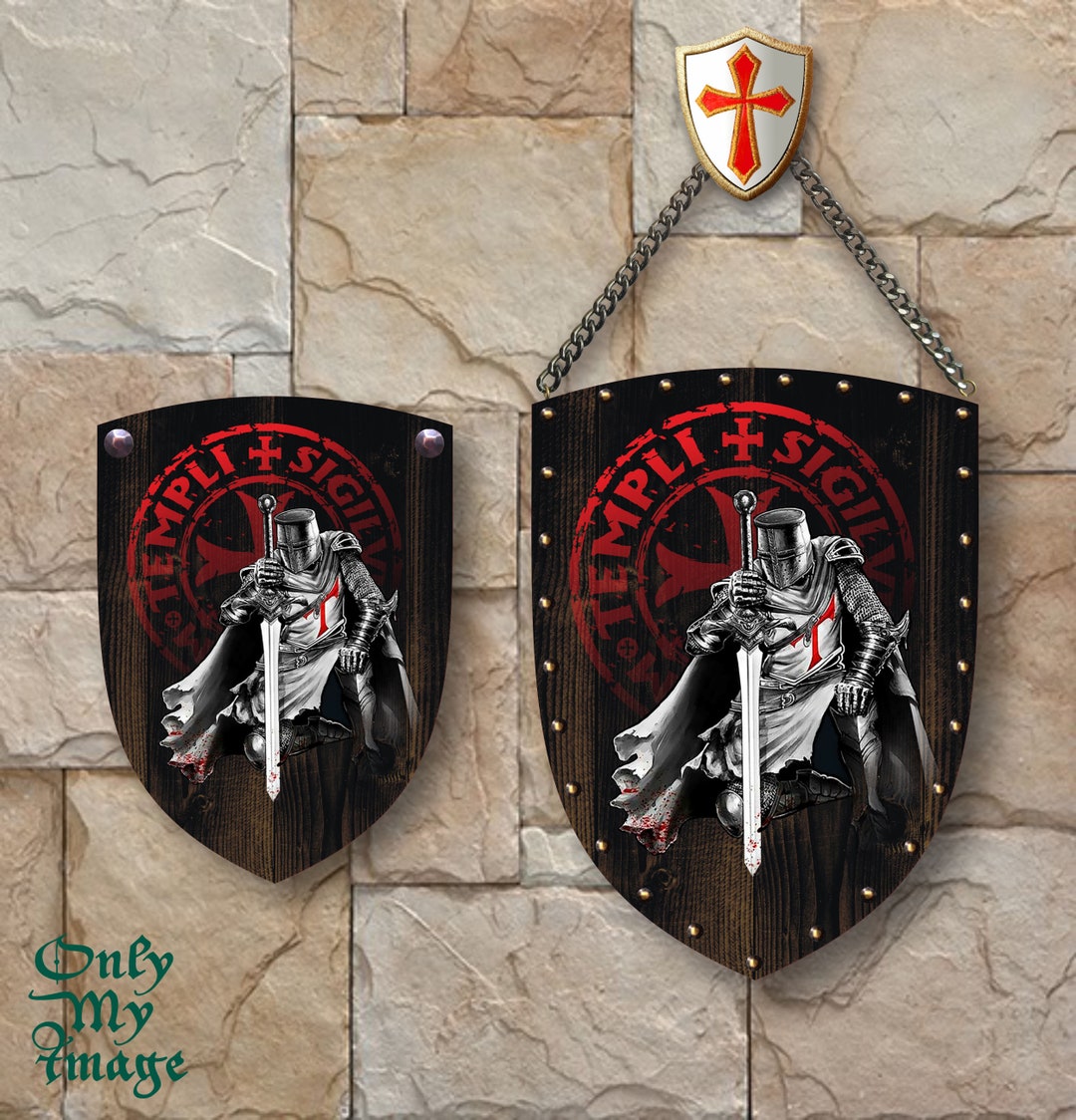 Free Shipping! Knight Templar. Wooden Shield With Old Real Nails. - Etsy