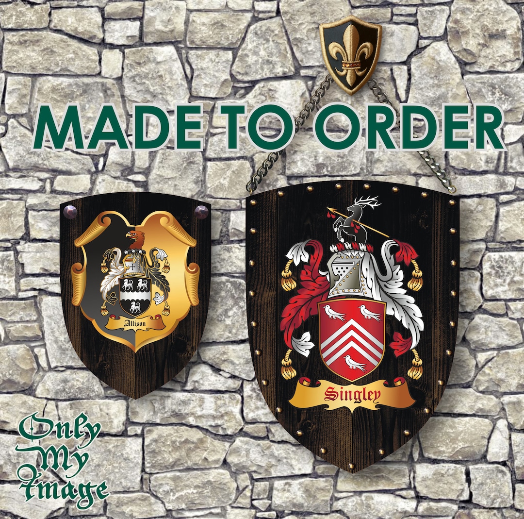 Wooden Shield With Old Real Nails. Personalized Shield. Personal or ...