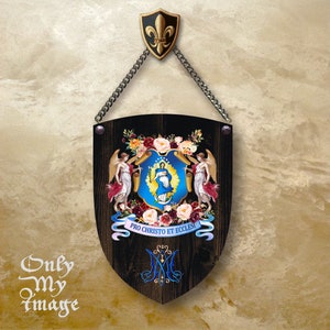 Knight Templar. Wooden Shield With Old Real Nails. - Etsy