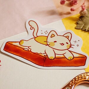 Cat Sticker Egg on Toast - Etsy