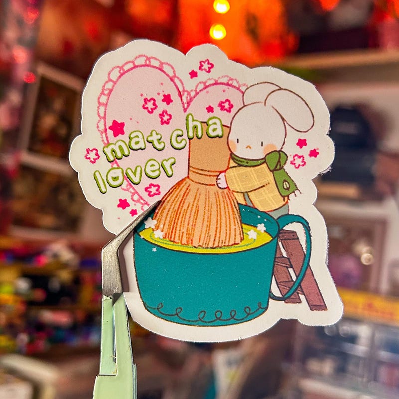 I Love Matcha Stickers - Etsy
