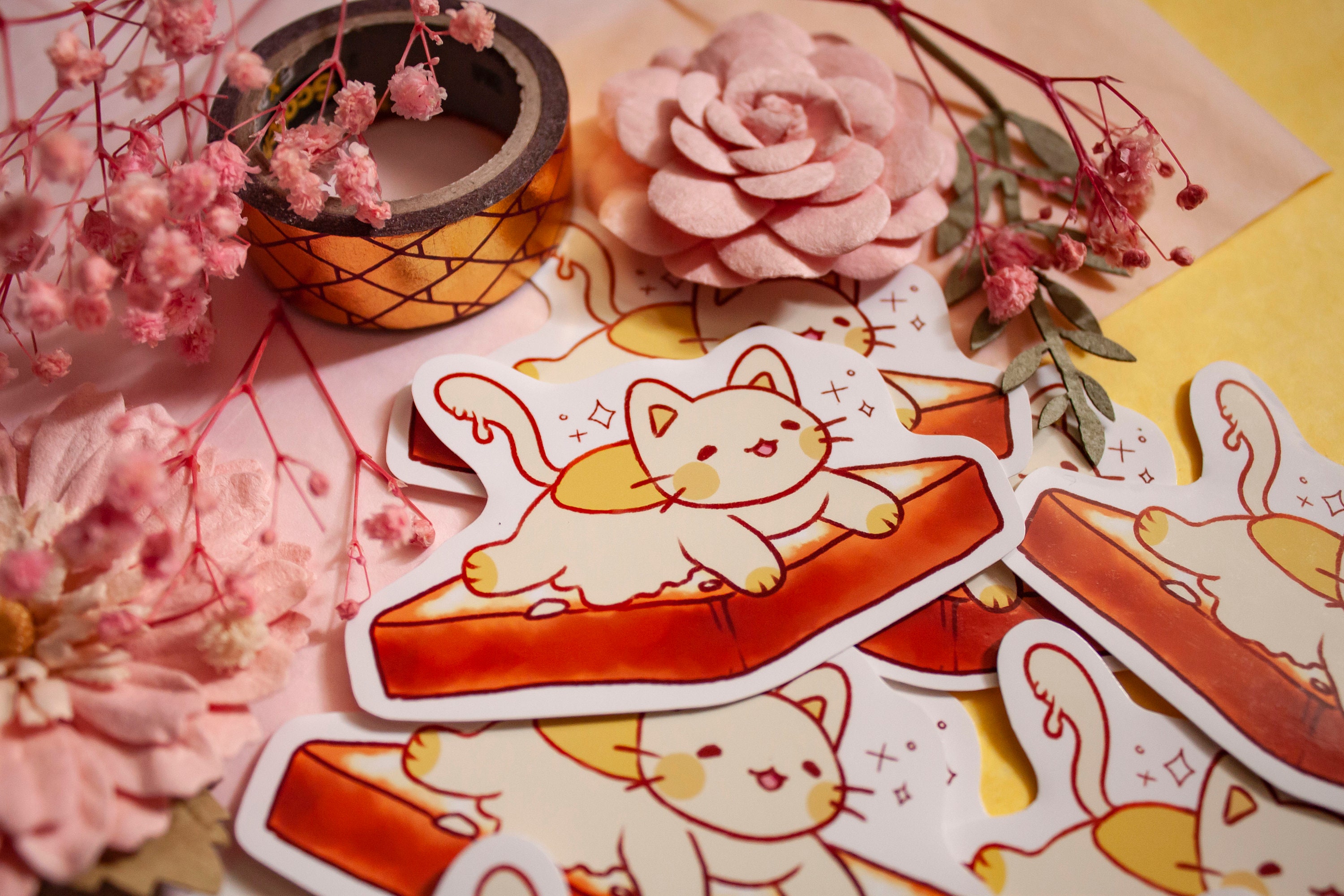 Cat Sticker Egg on Toast - Etsy