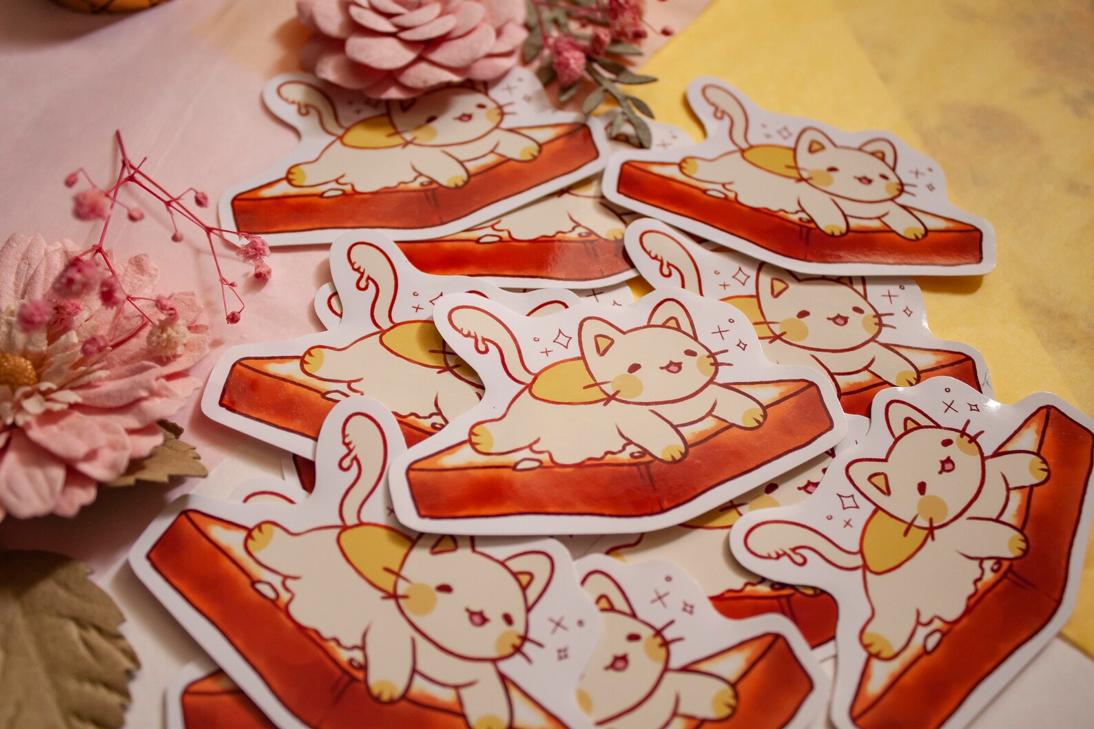 Cat Sticker Egg on Toast - Etsy