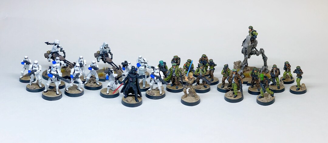 Commission - Painted Star Wars Legion Core Set (imperial/rebels) - Etsy