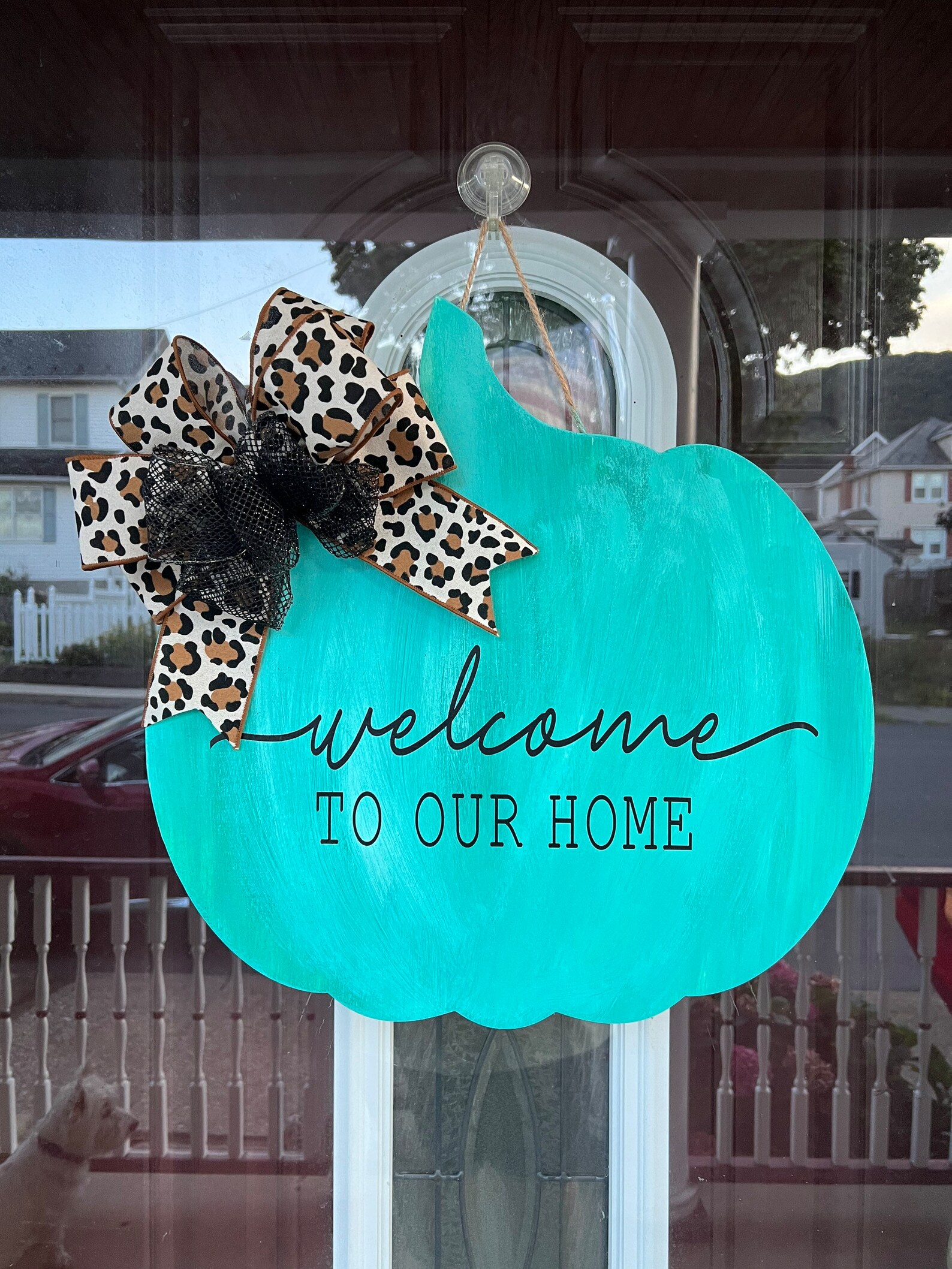 Teal Pumpkin Door Decor - Etsy