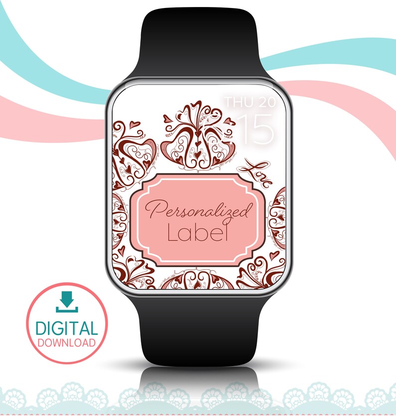 Personalized. Smart Watch Wallpaper. Your Own Message, Name Etc. JW ...