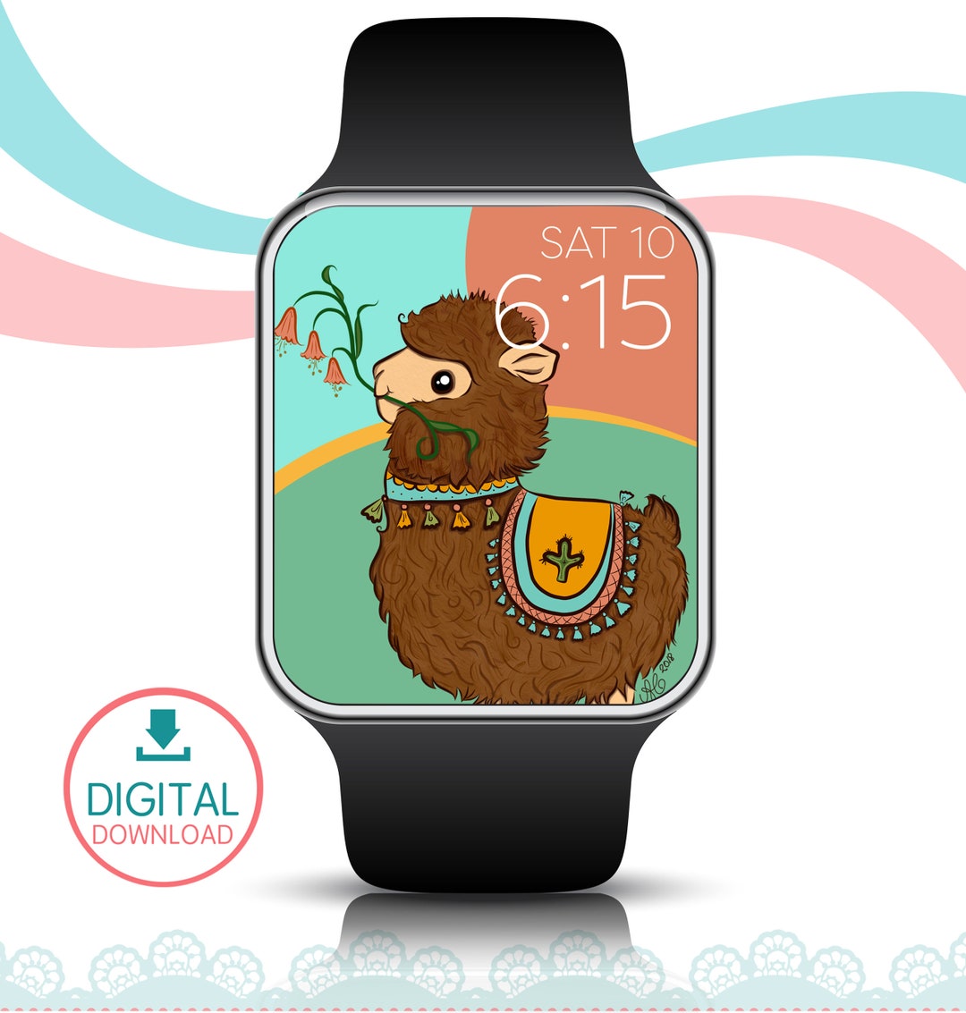 Watch Face Design. Llama. Digital Art. Digital Download. JW Pioneers ...