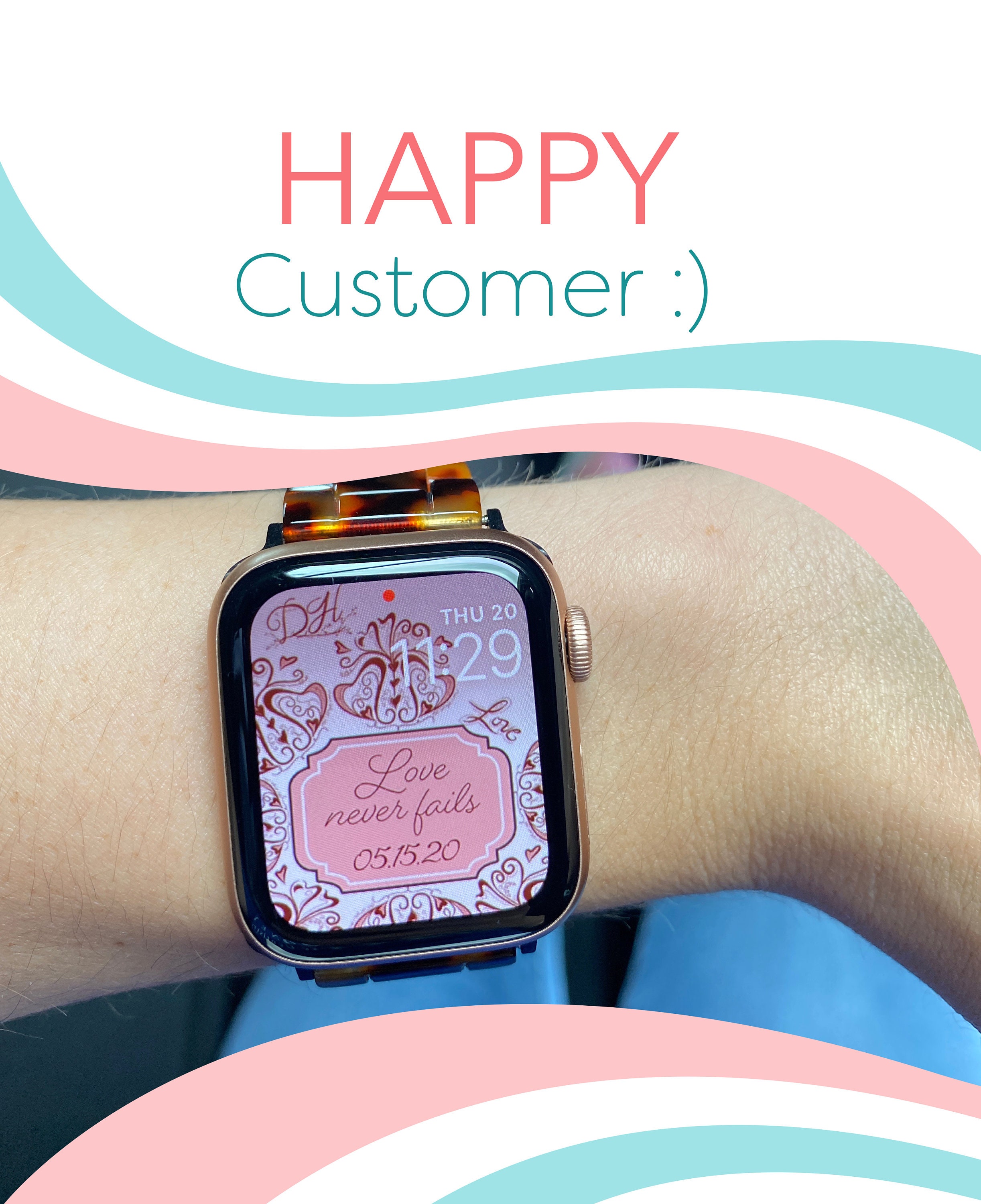 Personalized. Smart Watch Wallpaper. Your Own Message, Name Etc. - Etsy