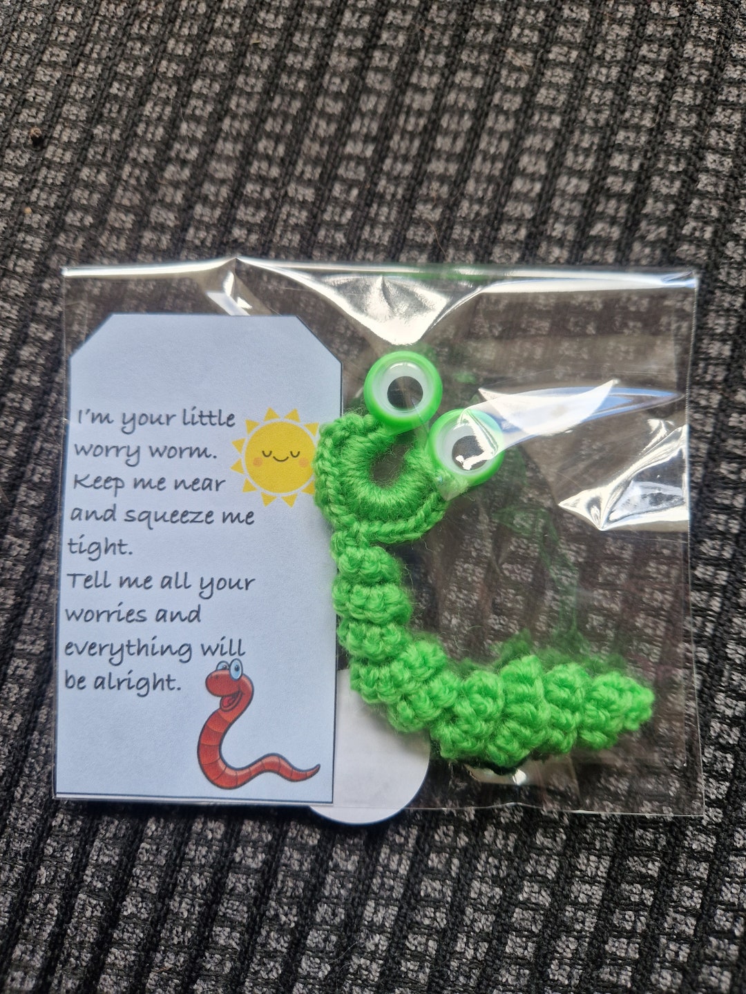 Worry Worm Finger Puppet - Etsy