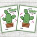PRINTABLE Cactus Valentine, Classroom Valentine, Instant Download - Etsy